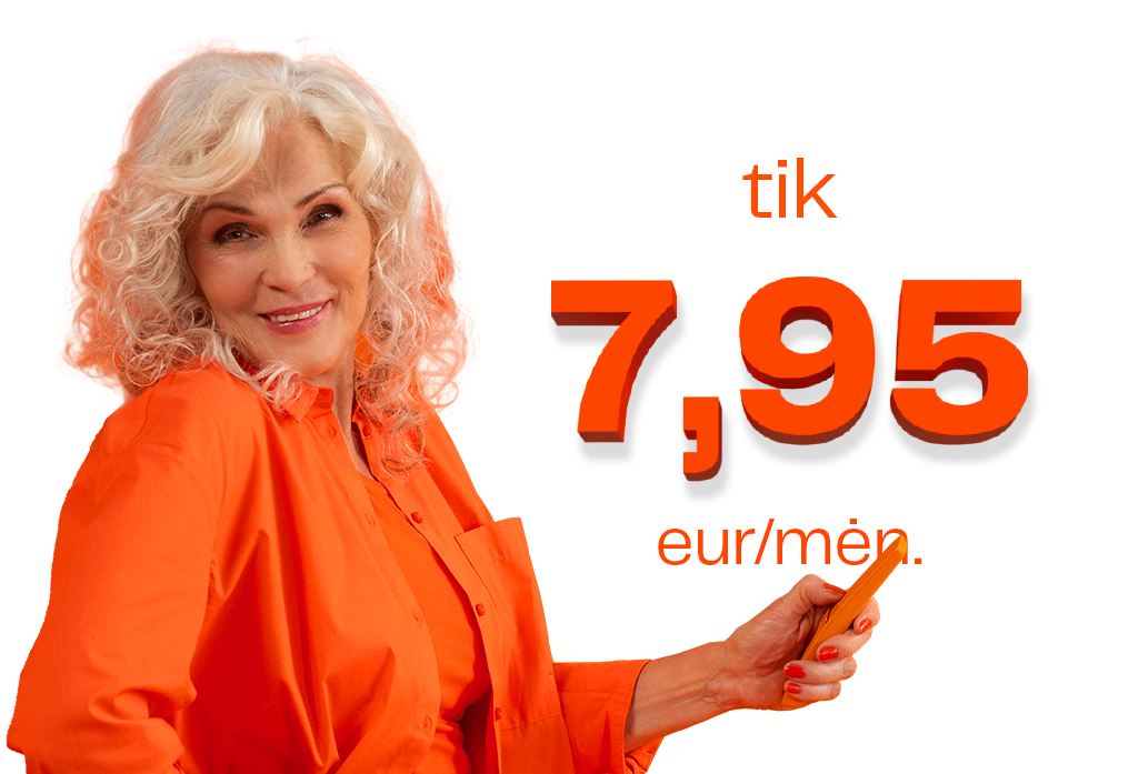 Internetas + TV senjorams 7,95 EUR - KIS